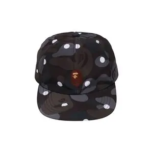 A BATHING APE Dot Camo Panel Cap - Black