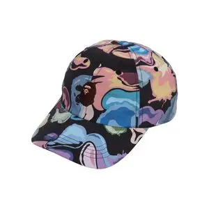A BATHING APE Art Camo Panel Cap - Black