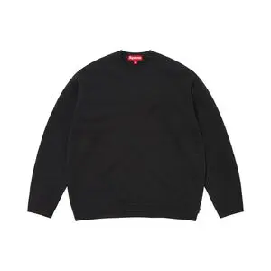 Supreme Angora Script Sweater - Black