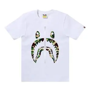 A BATHING APE Abc Camo Shark Tee - White