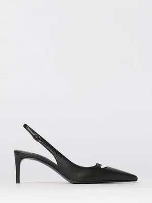 Dolce & Gabbana Slingback Pumps With Logo Detail - Black