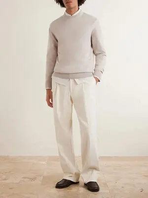 Eleventy Cashmere Crew Neck Sweater - Neutrals