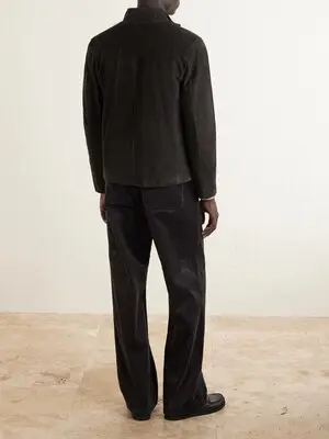Eleventy Suede Zip-up Jacket - Brown