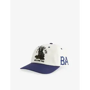A BATHING APE Embroidered Cotton Baseball Cap - Navy
