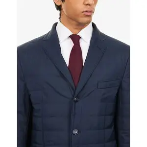 Corneliani Zipped-insert Quilted Woven Blazer