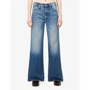 MOTHER The Ditcher Roller Zip Sneak Wide-leg Jeans - Remember When