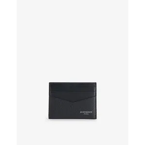 Givenchy Foiled-branding Leather Cardholder - Black