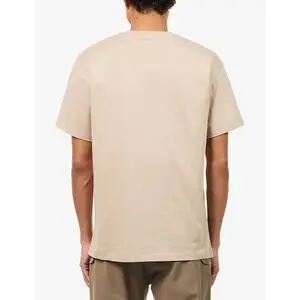 Givenchy Paris Crewneck Cotton-jersey T-shirt - Beige / Black