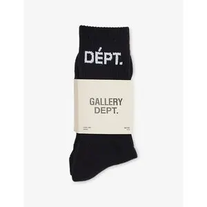 GALLERY DEPT. Logo Cotton-blend Socks - Black