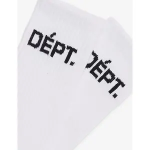 GALLERY DEPT. Logo Cotton-blend Socks - Clean White