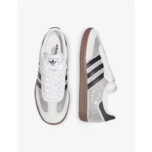 Adidas Samba Og Rhinestone-embellished Leather Trainers