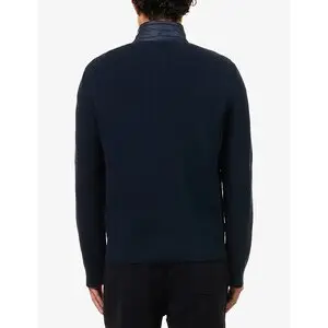 Belstaff Shell-down High-neck Cotton Cardigan