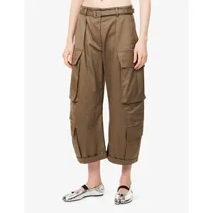 Acne Studios Cargo Barrel-leg Cotton Trousers