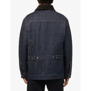 Loewe Corduroy-collar Denim Jacket