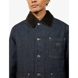 Loewe Corduroy-collar Denim Jacket