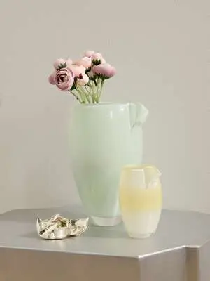 Completedworks Medium Recycled-glass Vase - Mint