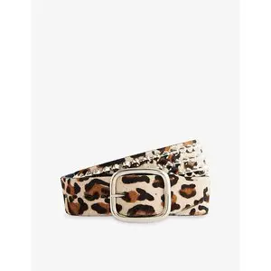 GALLERY DEPT. Studded Leather Belt - Cheetah