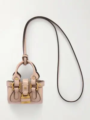 Chloé Mini Paddington Leather Keychain - Baby Pink