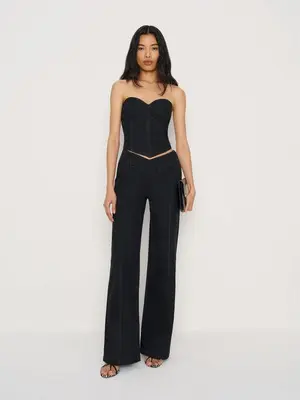pouf shoulder jumpsuit