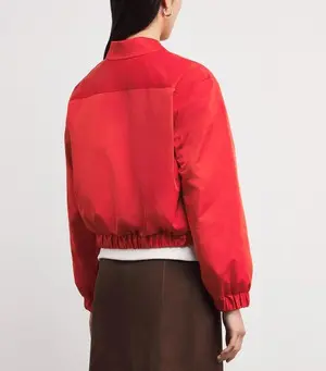 Claudie Pierlot Satin Jacket With Drawstring Hem