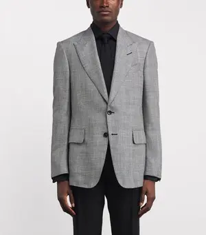 TOM FORD Wool-blend Herringbone Shelton Blazer
