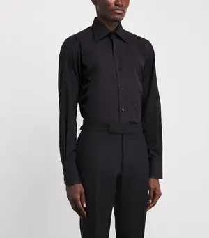 TOM FORD Cotton Poplin Slim-fit Shirt - Black