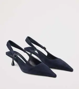 JIMMY CHOO Amel 50 Suede Slingback Pumps