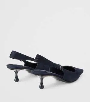 JIMMY CHOO Amel 50 Suede Slingback Pumps