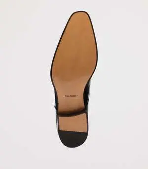 TOM FORD Burnished Leather Double Monk Shoes
