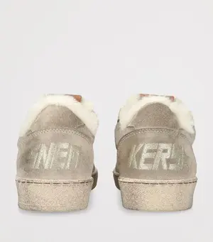 GOLDEN GOOSE Ballstar Shearling-lined Sneakers