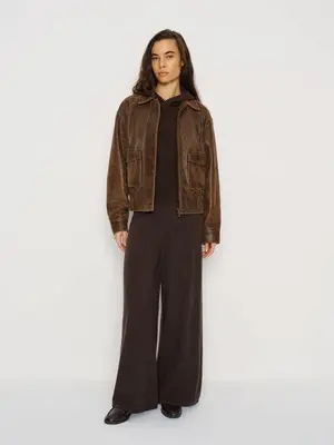 REFORMATION Lyle Cashmere Pants - Brown