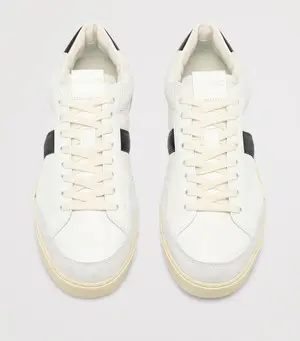 TOM FORD Leather T Sneakers - White