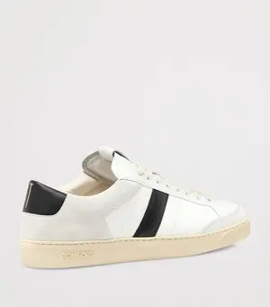 TOM FORD Leather T Sneakers - White
