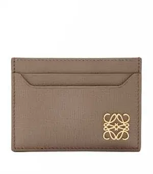 Loewe Leather Anagram Card Holder - Brown