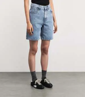 Claudie Pierlot Denim Bermuda Shorts - Blue