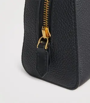 TOM FORD Leather Wash Bag - Black