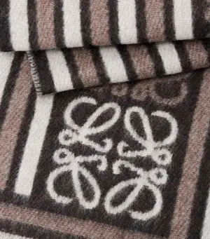 Loewe Wool-cashmere Anagram Scarf