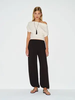REFORMATION Zia Pant - Black