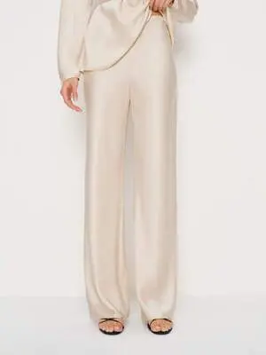 REFORMATION Aubrey Satin Two Piece - Ivory