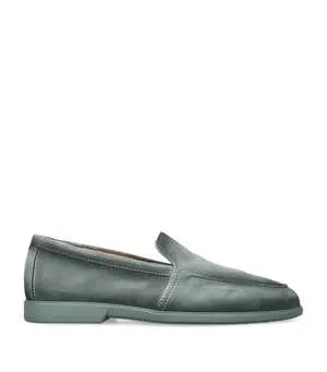 Santoni Almond Toe Loafers