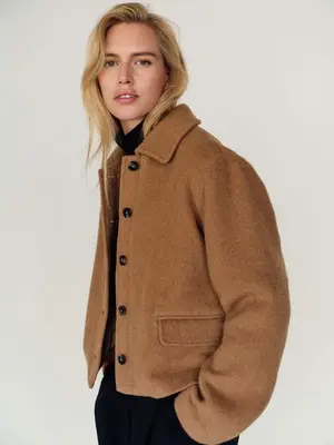 REFORMATION Warren Jacket - Natural