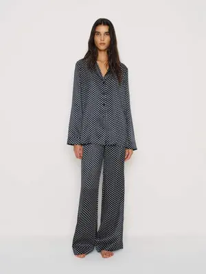 REFORMATION Ella Silk Set - Blue