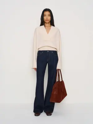 REFORMATION Easton Cashmere Sweater - Ivory