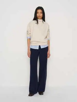 REFORMATION Jade Mock Neck Sweatshirt - Ivory