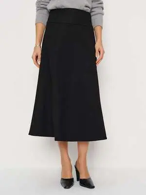 REFORMATION Lily Knit Midi A-line Skirt