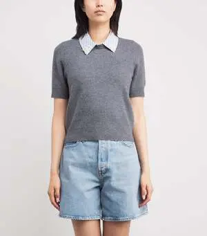 Sandro Wool Detachable-collar Sweater - Black