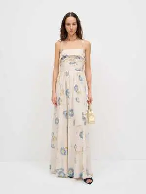 Straight Neckline Maxi Dresses