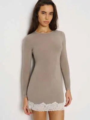 REFORMATION Hunter Knit Mini Dress - Grey