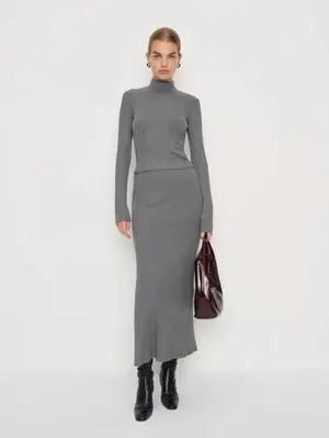 REFORMATION Reggie Knit Two-piece - Grey