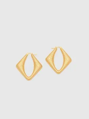 REFORMATION Lillian Diamond Earrings - Gold